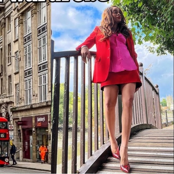 Zara | Jackets & Coats | Zara 2 Pieces Set Fitted Blazer With Pockets And Belt Loop Mini Skirt ...